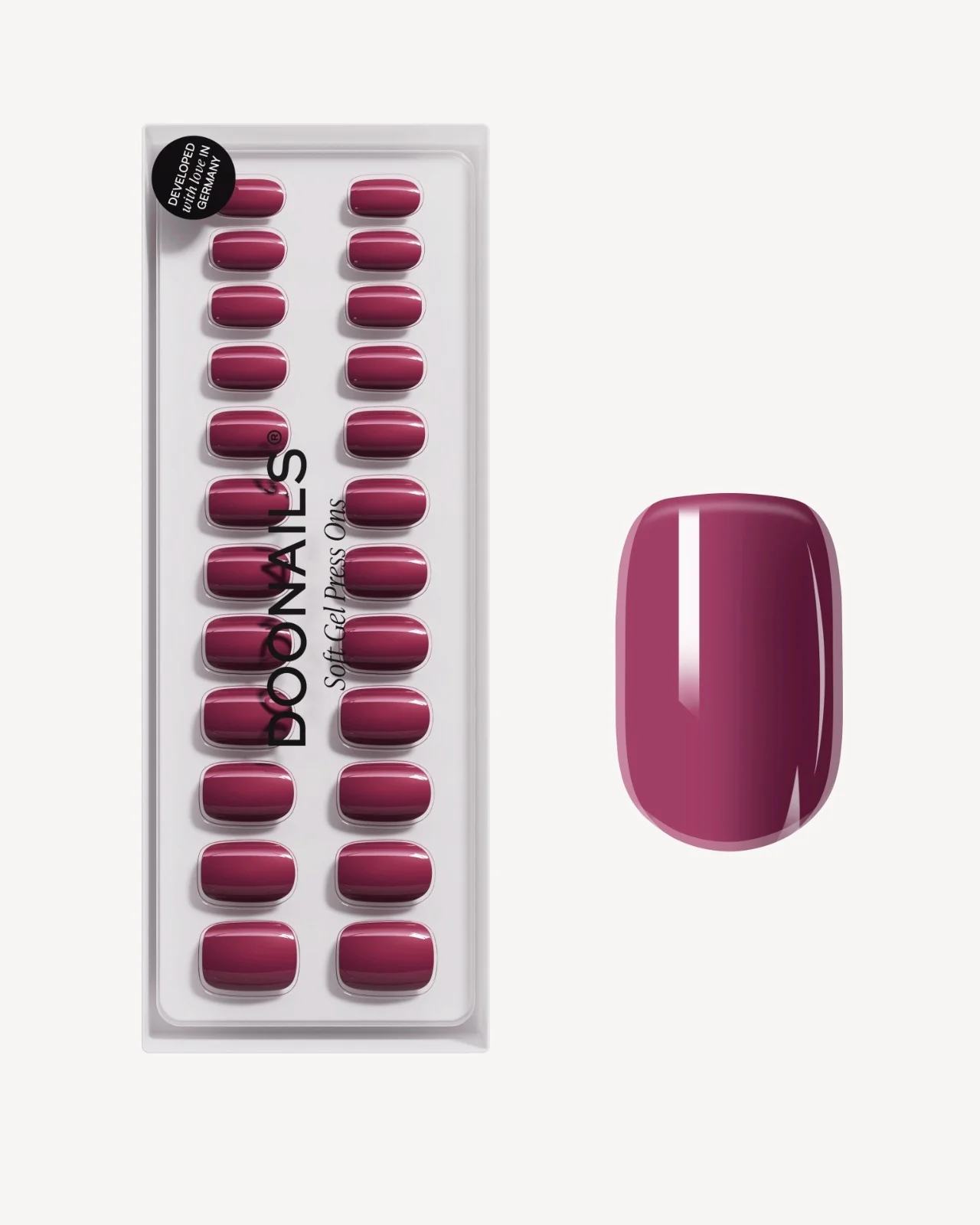 Bubblegum Short Square Soft Gel Press Ons - DOONAILS®